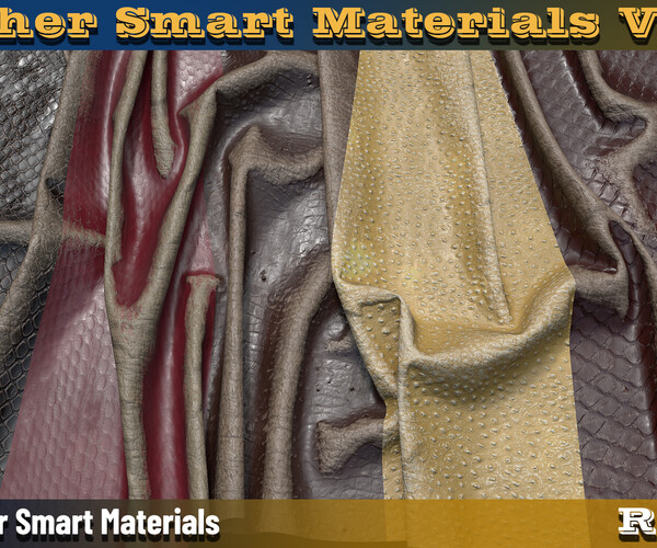 ArtStation - 20 Leather Smart Materials Vol. 2 | Resources