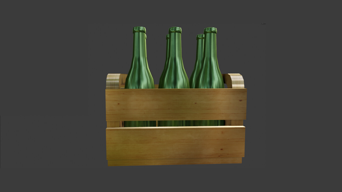 ArtStation - BOTTLES GAME READY LOW POLY | Game Assets