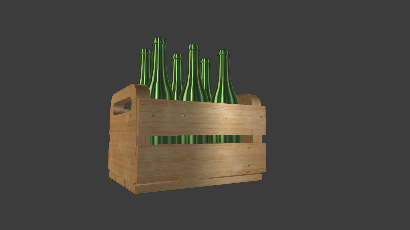 ArtStation - BOTTLES GAME READY LOW POLY | Game Assets