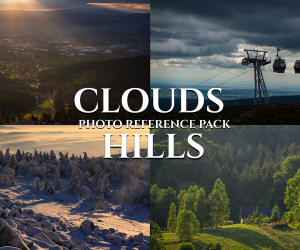 ArtStation - Clouds and Hills -Photo Reference Pack- 386 JPEGs noAI ...