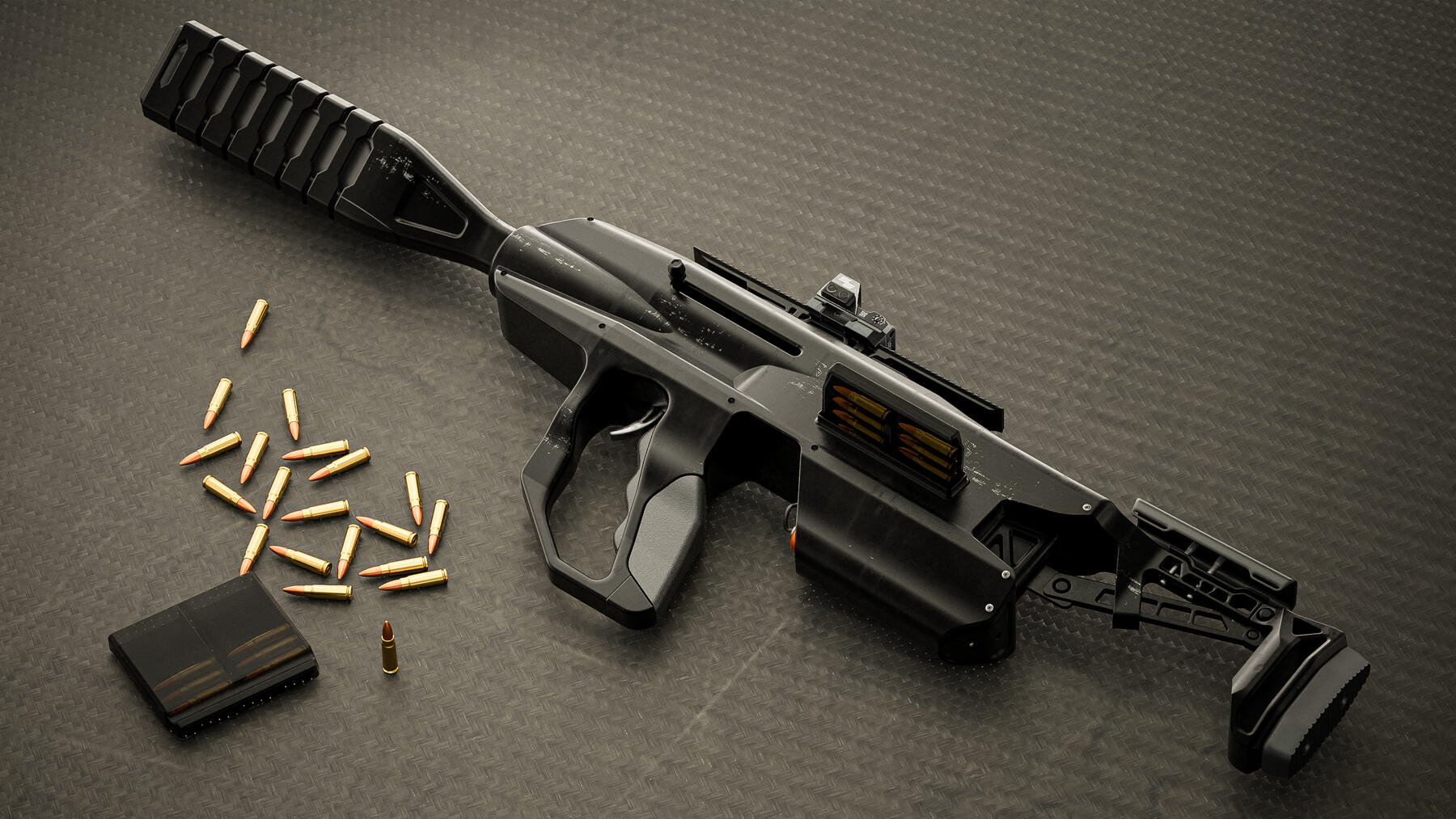 ArtStation - rifle concept - blender Scene files , FBX | Game Assets