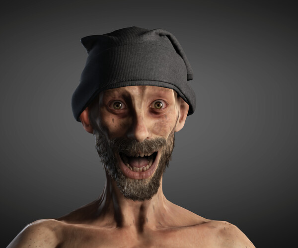 ArtStation - Beggar High Quality Game,Movie Character | Game Assets