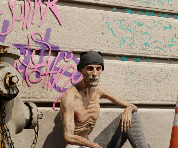 ArtStation - Beggar High Quality Game,Movie Character | Game Assets