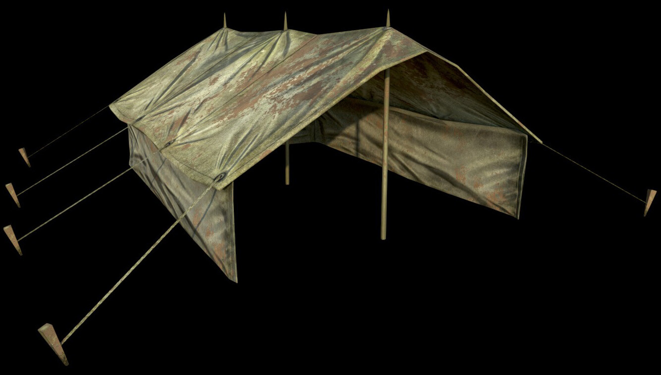 ArtStation - Military Tent - 2 - PBR - Textured | Game Assets