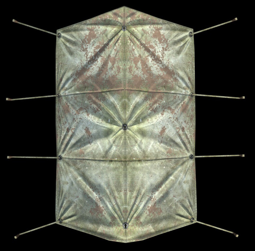 ArtStation - Military Tent - 2 - PBR - Textured | Game Assets