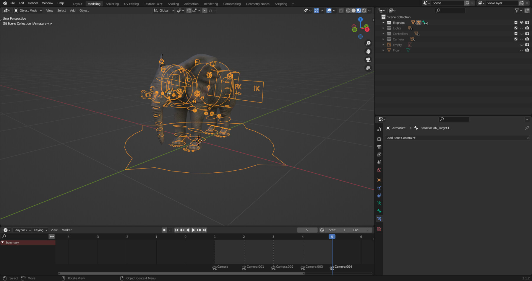 ArtStation - Fur Baby Elephant Rigged and Animation in Blender | Game ...