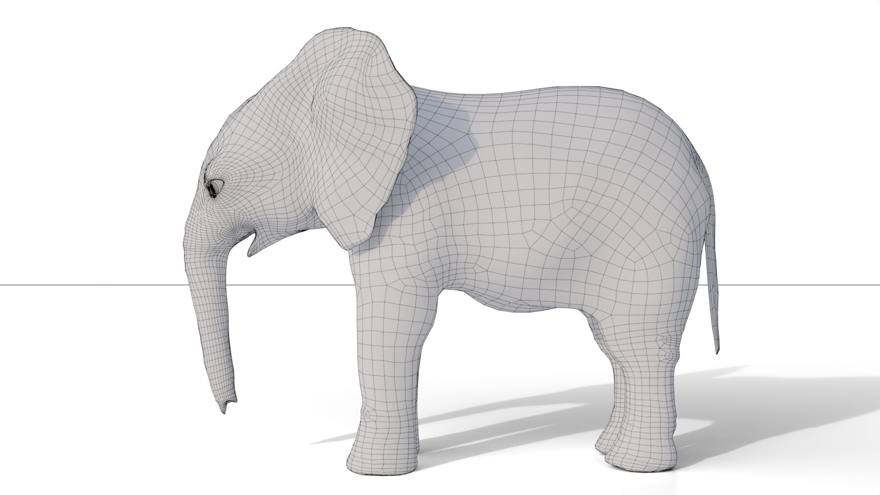 ArtStation - Fur Baby Elephant Rigged and Animation in Blender | Game ...