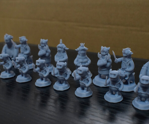 ArtStation - 3D chess set STL for 3Dprint | Resources