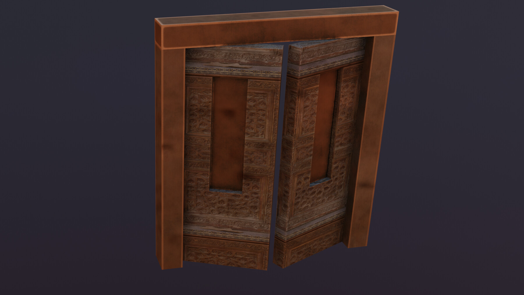 ArtStation - METAL DOOR LOW POLY | Game Assets