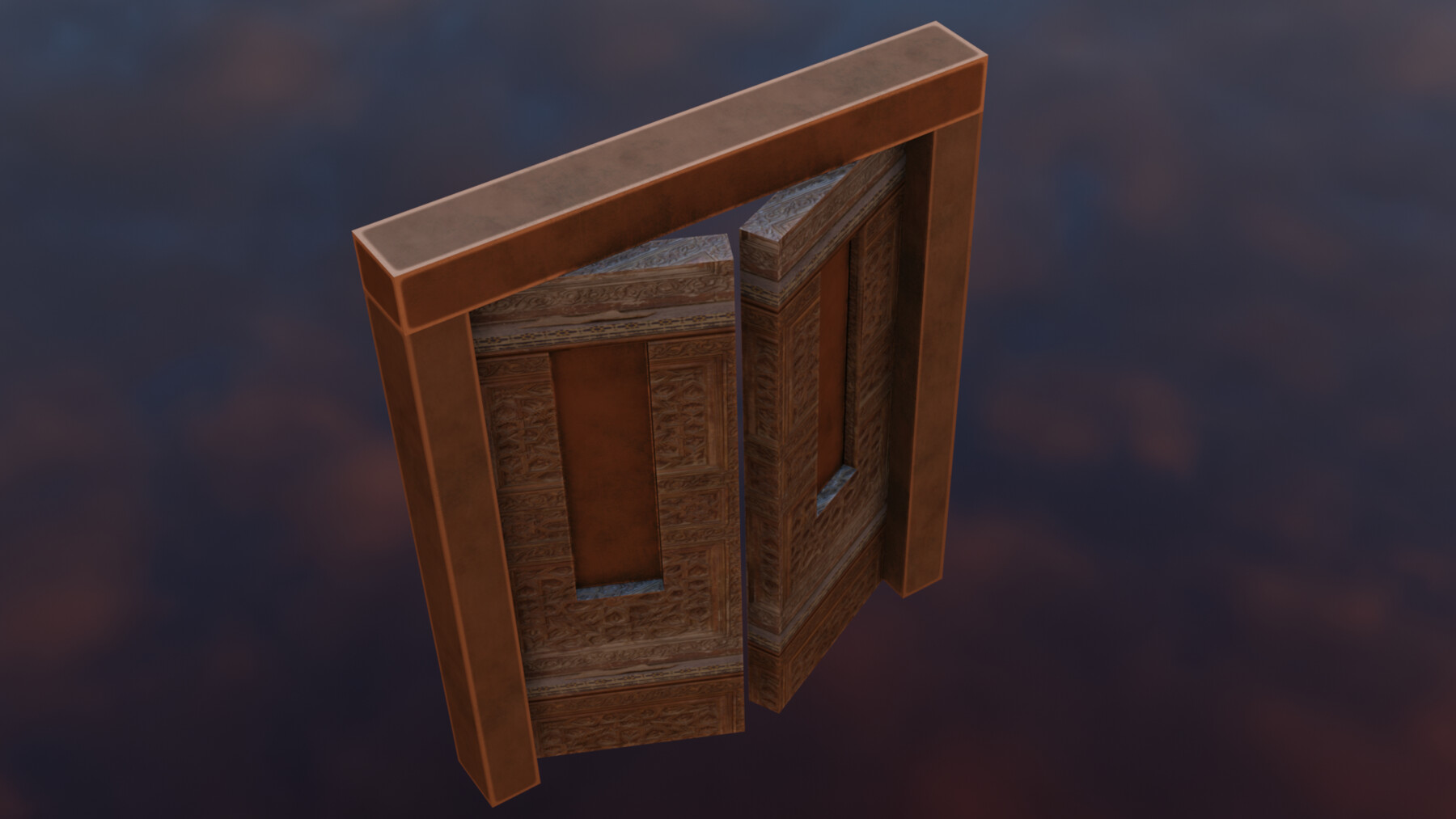 ArtStation - METAL DOOR LOW POLY | Game Assets