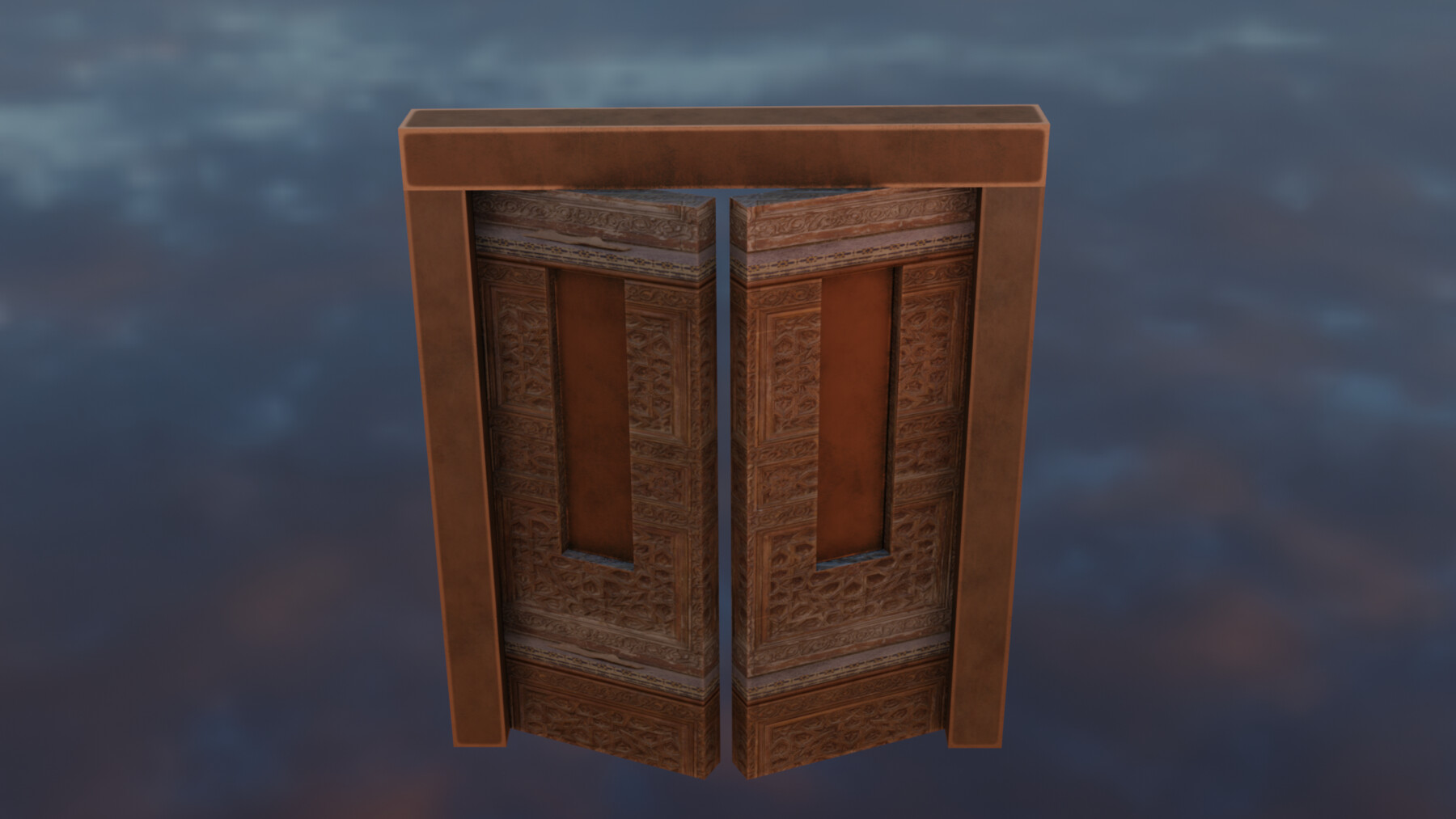 ArtStation - METAL DOOR LOW POLY | Game Assets