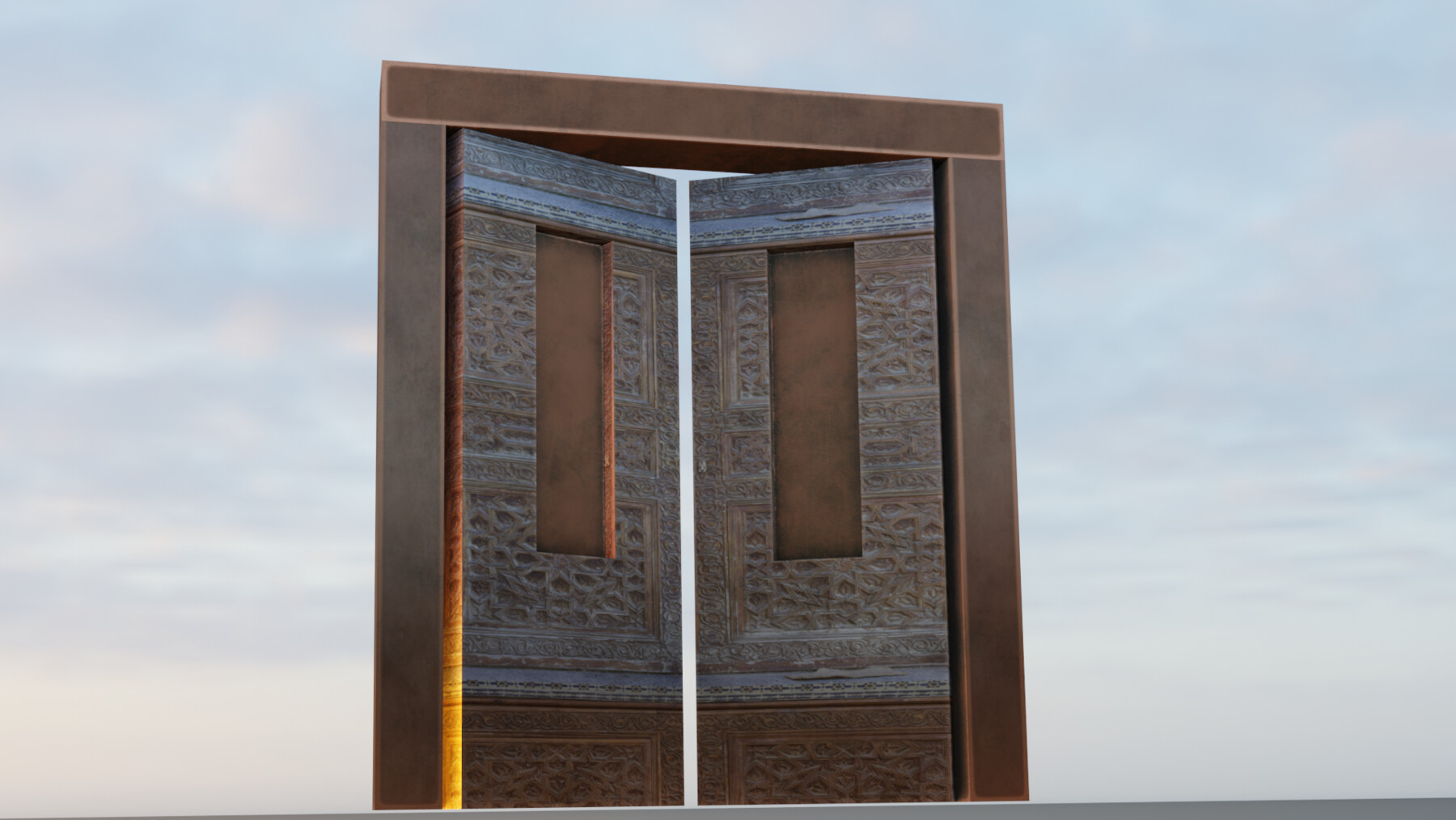 ArtStation - METAL DOOR LOW POLY | Game Assets
