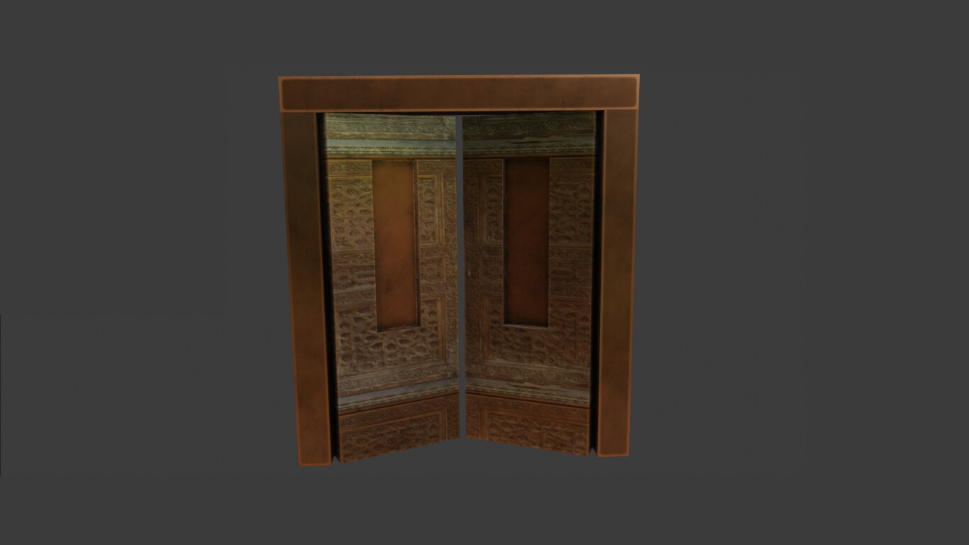 ArtStation - METAL DOOR LOW POLY | Game Assets