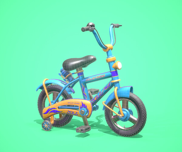 ArtStation - 2 Low Poly Cartoony Bicycles for Ar,Vr and Games | Game Assets