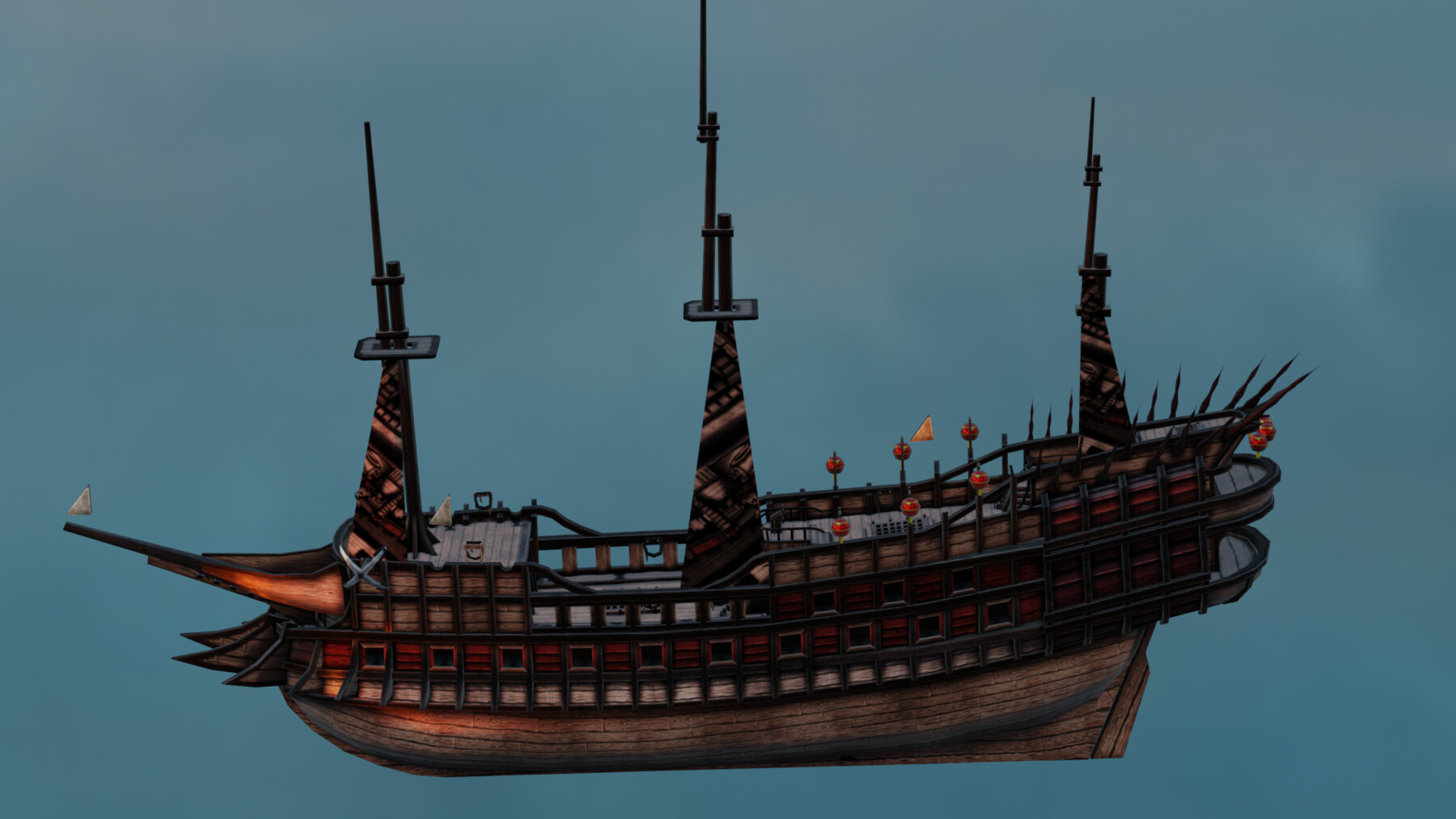 ArtStation - PIRATE SHIP GAME READY LOW POLY | Game Assets