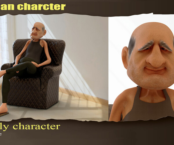 ArtStation - old man character | Game Assets