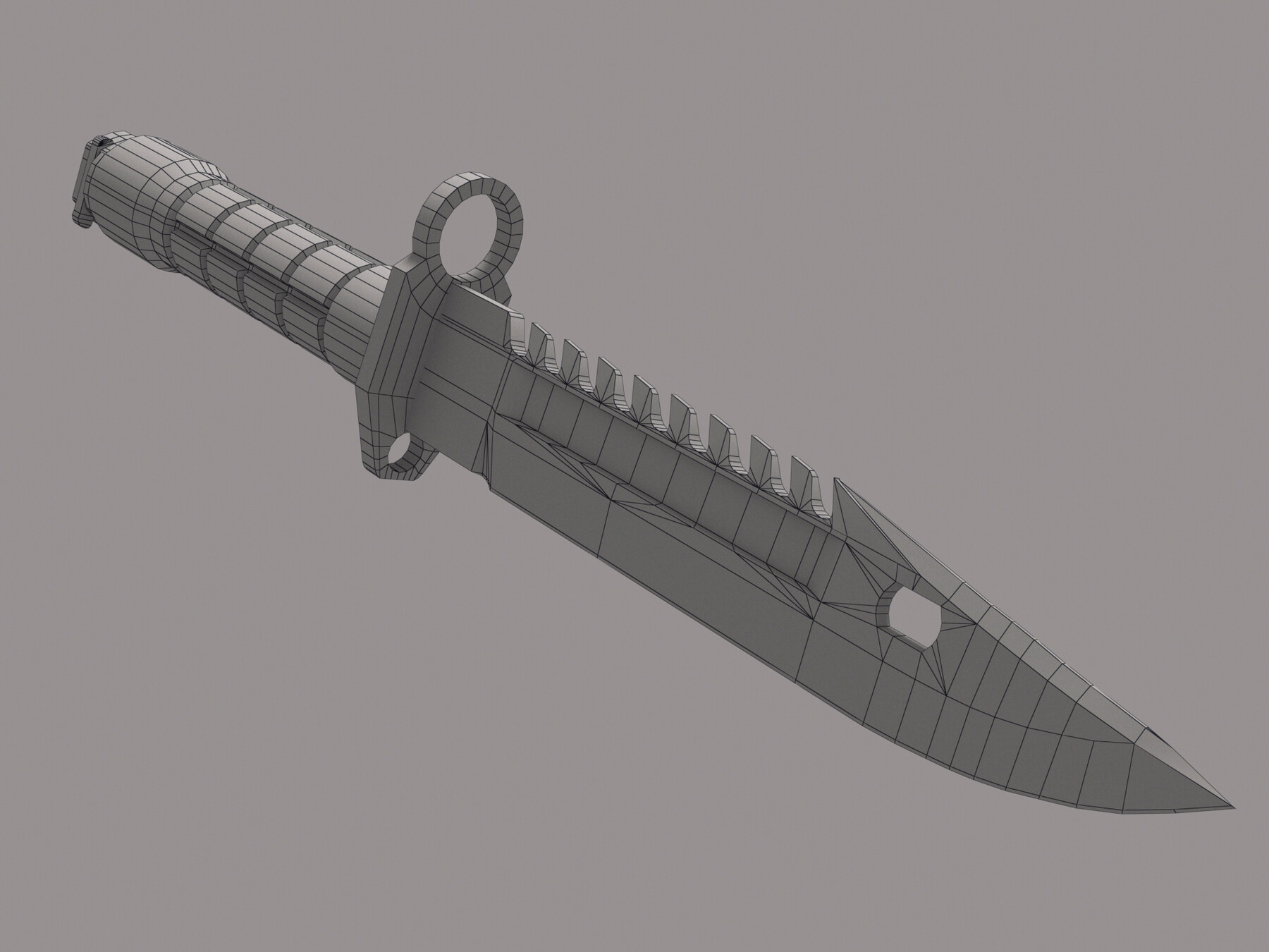 ArtStation - m9 bayonet low-poly 3d model | Game Assets