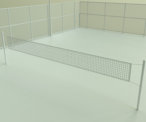 ArtStation - PBR Modular Outdoor Badminton Volleyball Court | Game Assets