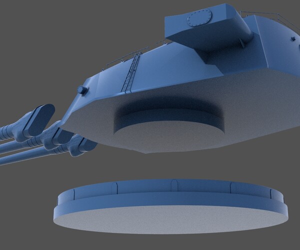 ArtStation - YAMATO Type94 Main Turrets - 1/100 scale - 3D PRINTING ...