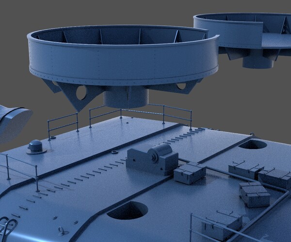 ArtStation - YAMATO Type94 Main Turrets - 1/100 scale - 3D PRINTING | Resources