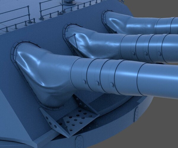 ArtStation - Yamato Type94 main turret - 1/72 scale - 3D PRINTING ...