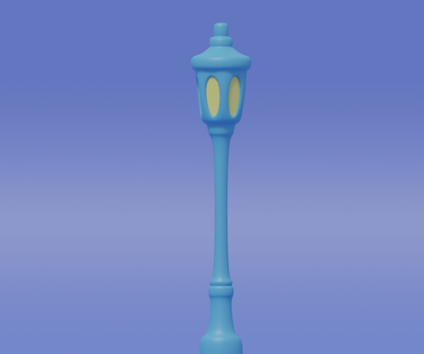 ArtStation - Cartoon Cute Street Light 3d model | Resources