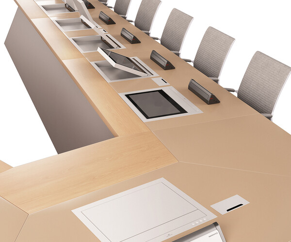 ArtStation - Conference Table Set 02 | Resources