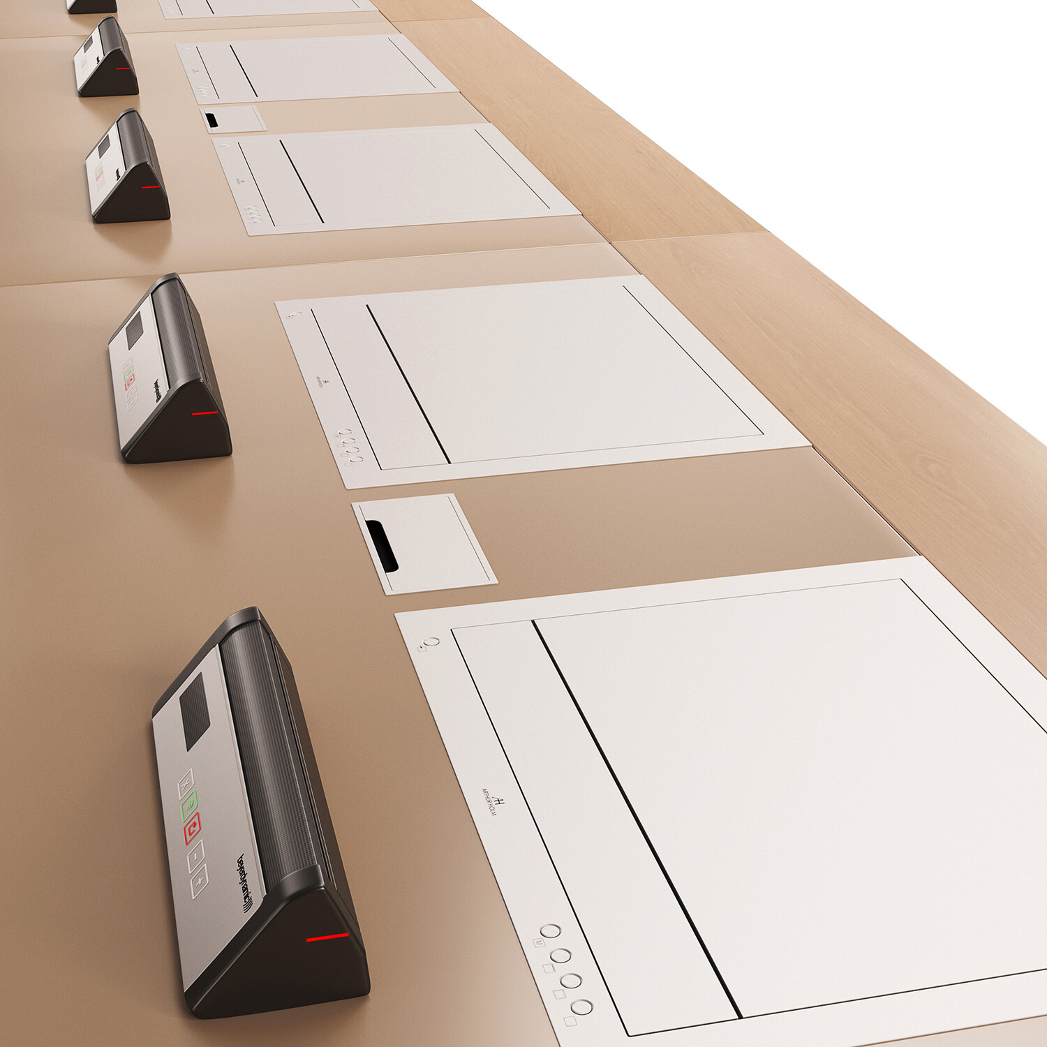 ArtStation - Conference Table Set 02 | Resources