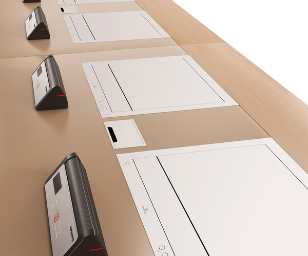 ArtStation - Conference Table Set 02 | Resources
