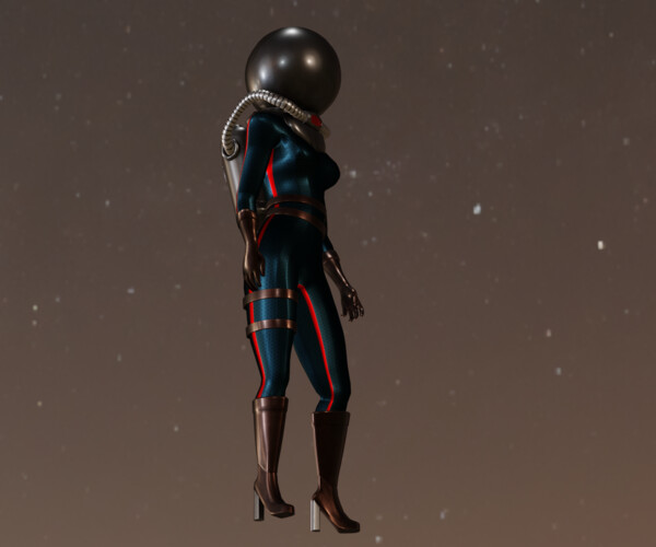 ArtStation - SCI FI GIRL ASTRONAUT GAME READY | Game Assets