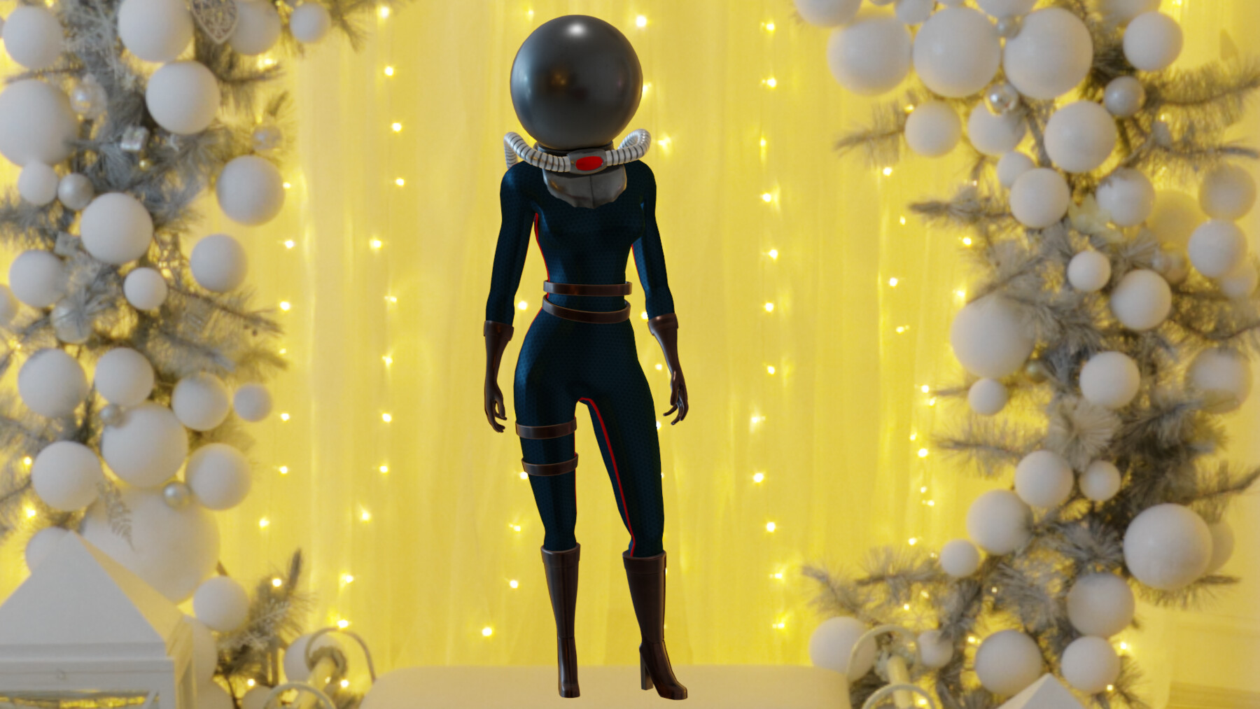 ArtStation - SCI FI GIRL ASTRONAUT GAME READY | Game Assets