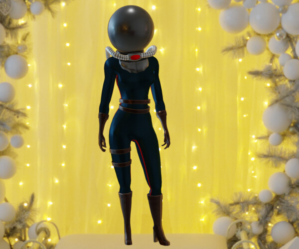 ArtStation - SCI FI GIRL ASTRONAUT GAME READY | Game Assets