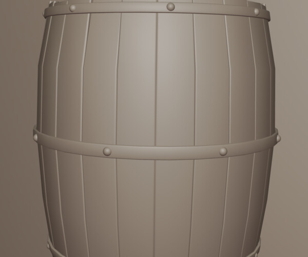 ArtStation - old whiskey barrel asset | Game Assets