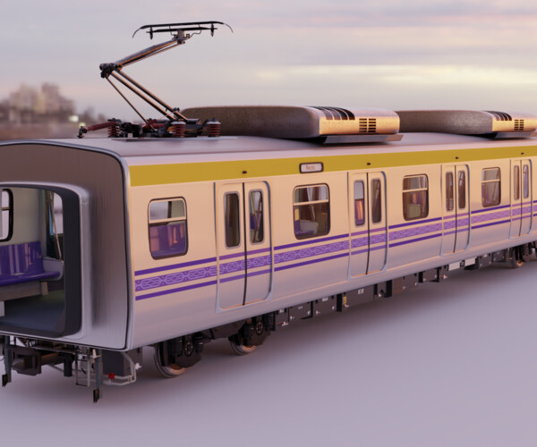 ArtStation - Train Middle Car Interior & Exterior Filipino LRT 2 ...