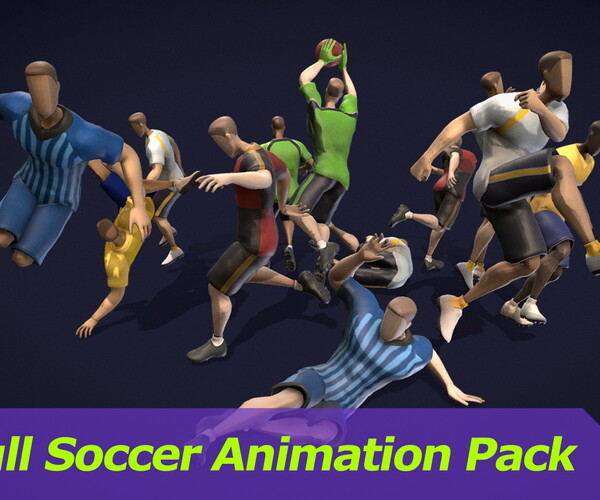 ArtStation - Studio33 Interactive [soccer 8] FULL SOCCER ANIMATION PACK ...