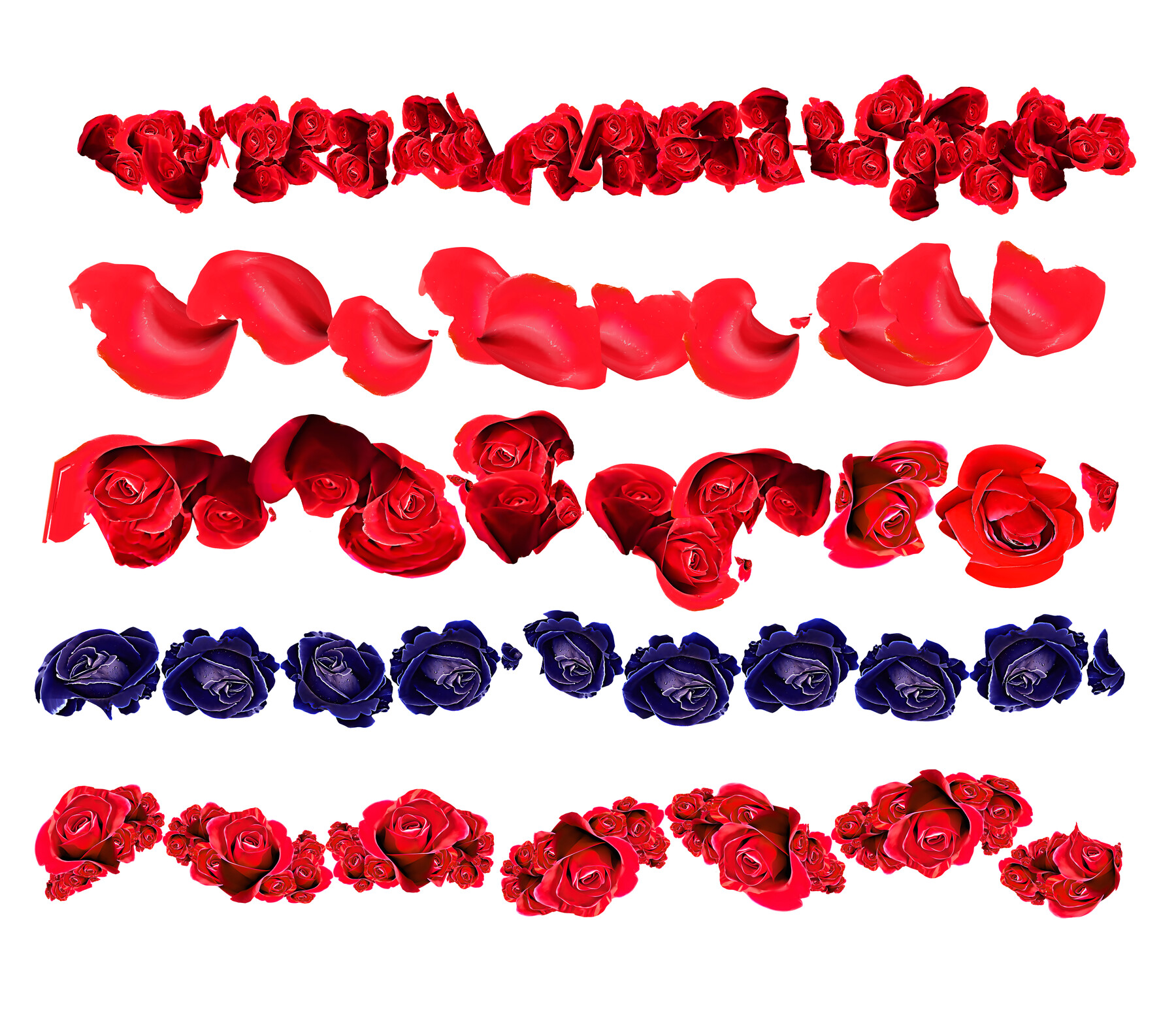 ArtStation - 25 Clip studio paint decorative flowers necklace and ...