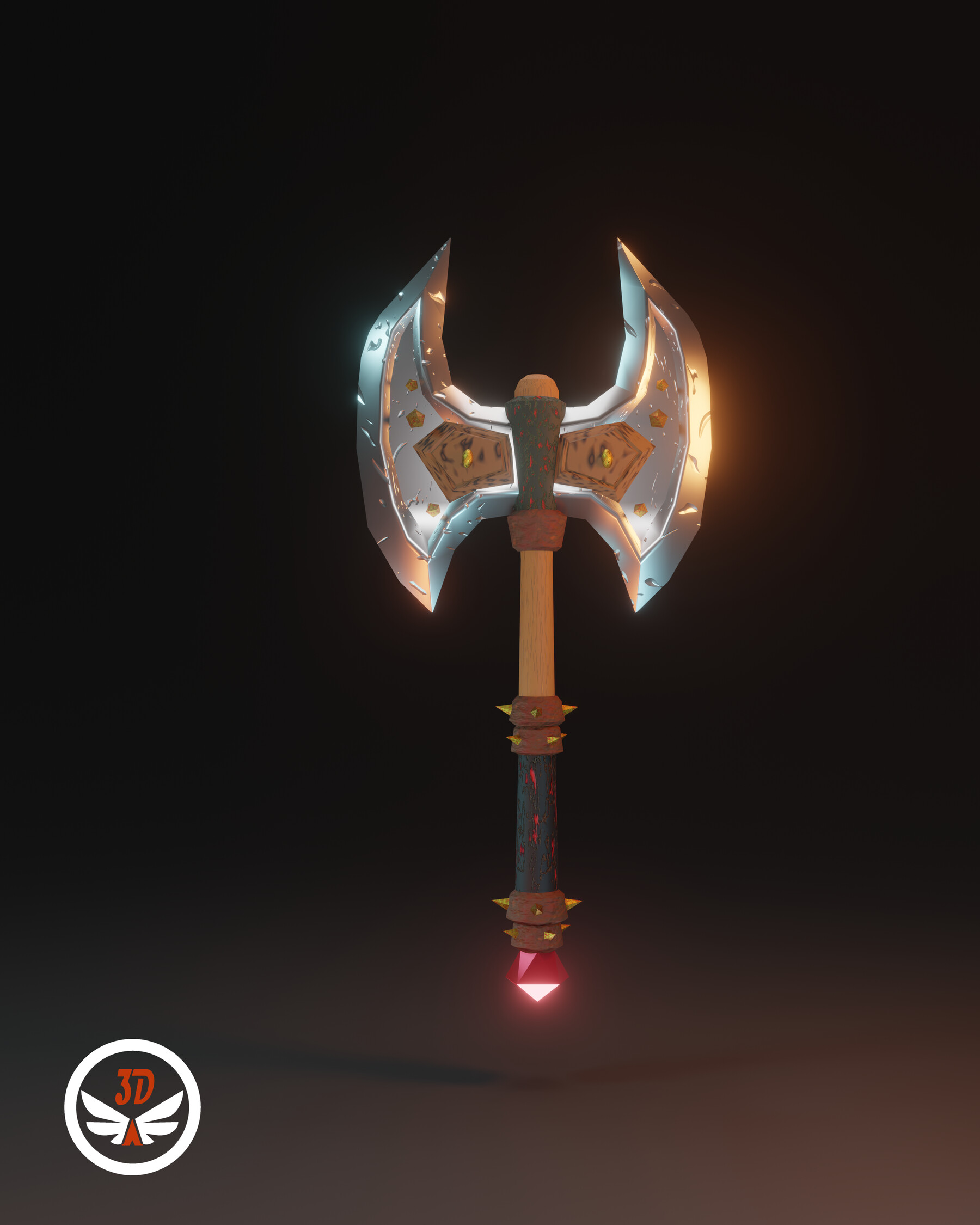 ArtStation - Axe - game ready model Low-poly 3D model | Game Assets