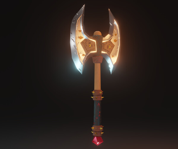 ArtStation - Axe - game ready model Low-poly 3D model | Game Assets