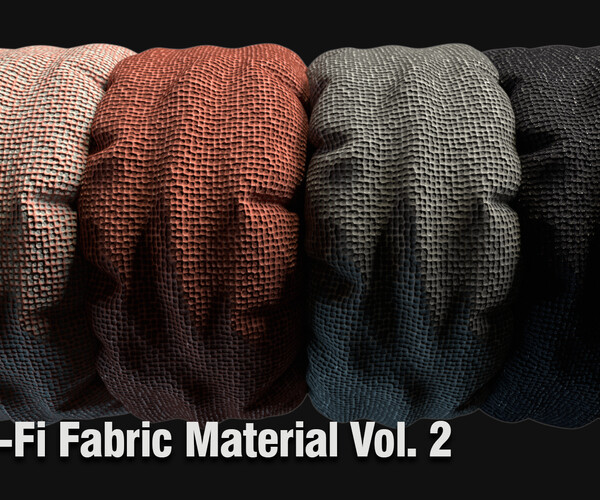 ArtStation - 8 Sci-Fi Fabric Material Vol. 2 (.SBSAR) | Resources