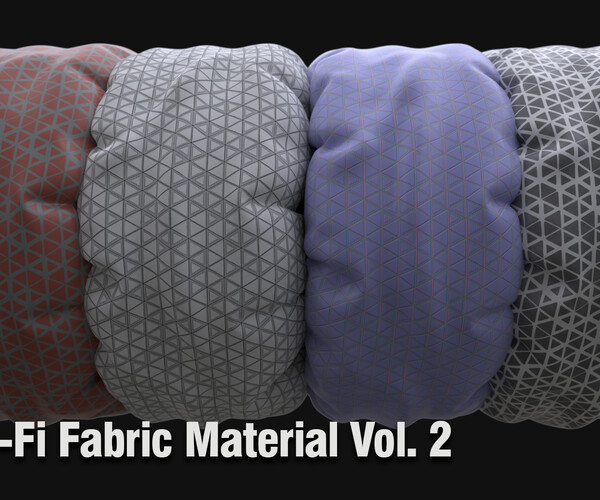ArtStation - 8 Sci-Fi Fabric Material Vol. 2 (.SBSAR) | Resources