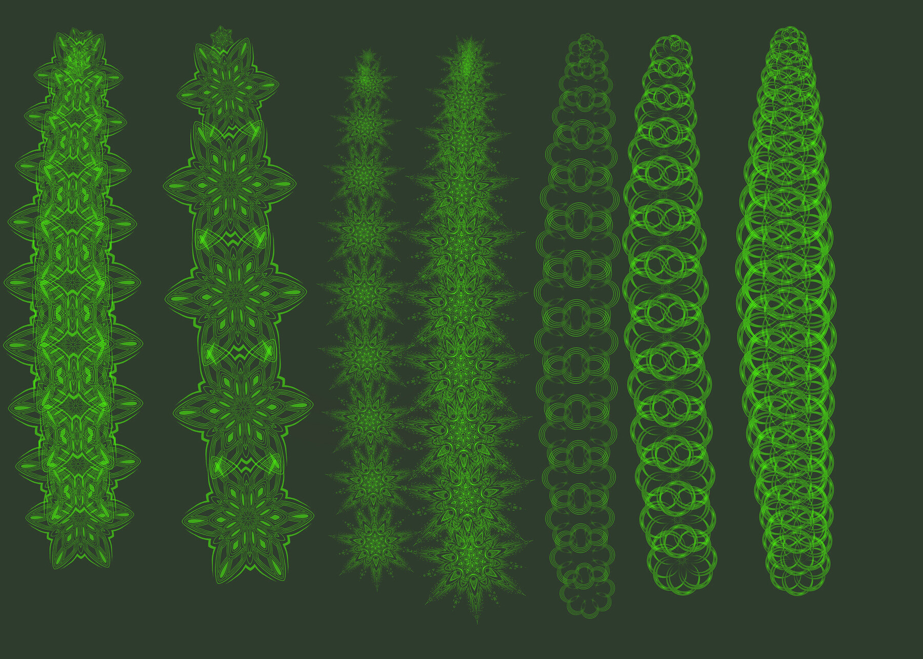 ArtStation - Procreate ornament/lace brush set | Brushes