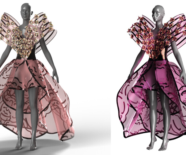ArtStation - fantasy dress | Game Assets