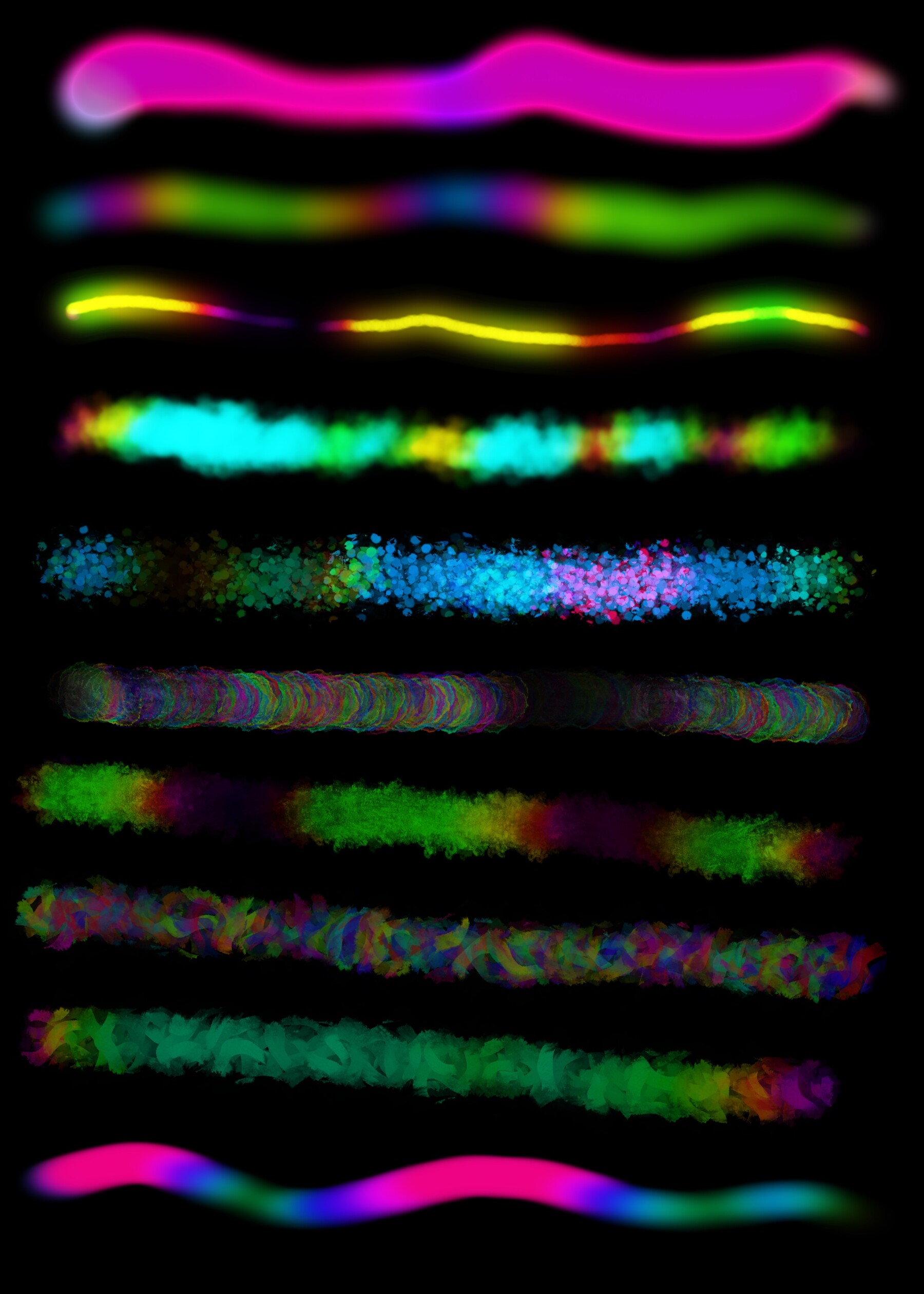 ArtStation - Procreate Color Changing Brushes | Brushes