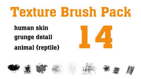 ArtStation - 14 texture brush | Brushes
