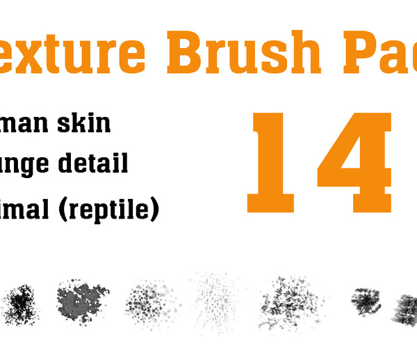 ArtStation - 14 texture brush | Brushes