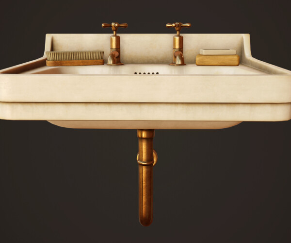 ArtStation - Victorian Sink and Bath Props | Game Assets