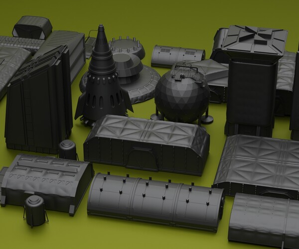 ArtStation - 3D Sci-Fi Space Assets kit | Game Assets