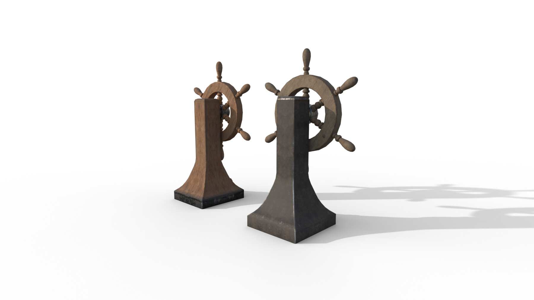 ArtStation - The helm of a sea ship or vessel PBR game ready Low-poly ...