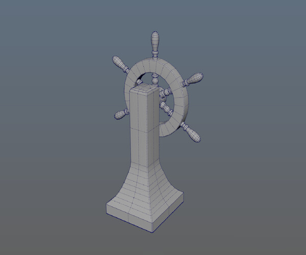 ArtStation - The helm of a sea ship or vessel PBR game ready Low-poly ...