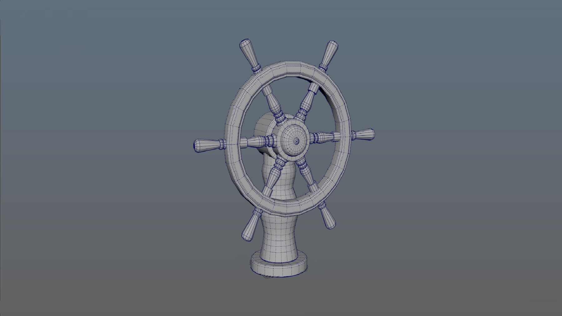 ArtStation - The helm of a sea ship or vessel PBR game ready Low-poly ...